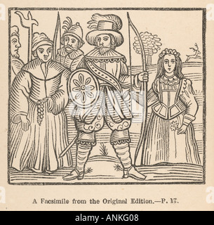 Robin Hood, Maid Marian und Bruder Tuck Stockfotografie - Alamy