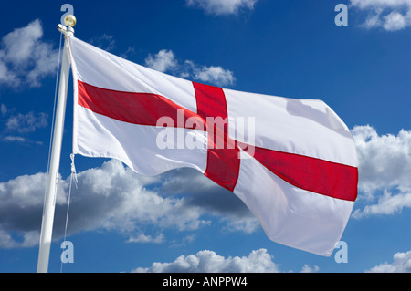 George Cross Flagge von England eine weiße Fahne mit dem roten Kreuz ...