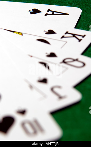 Volle Deck von 52 Karten Stockfotografie - Alamy