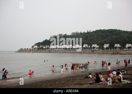 HAC Sa Black Sand Beach Macau China Stockfoto, Bild: 9158389 - Alamy