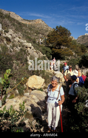 Wandern am Küstenweg, El Portet, Valencia, Spanien Stockfotografie - Alamy