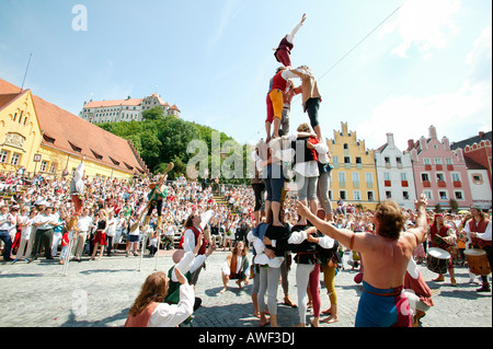 Landshuter Hochzeit historische Festzug, Landshut, untere Bayern ...