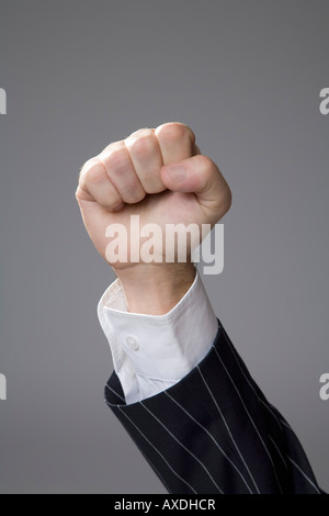 Geschäftsmann Hand eine Faust Geste Stockfoto, Bild: 48162631 - Alamy