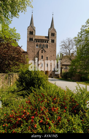 Kloster Schloss Corvey in Höxter, Weserbergland, Nord Rhein Westfalen ...