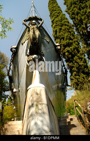 Schlachtschiff in Il Vittoriale Haus und Garten in Gardone Riviera am Gardasee in Norditalien ...