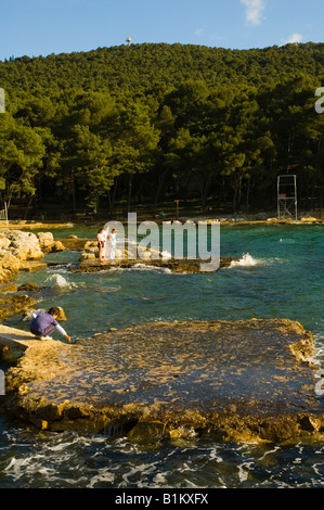 Bene Strand, Marjan, Split, Kroatien Stockfotografie - Alamy