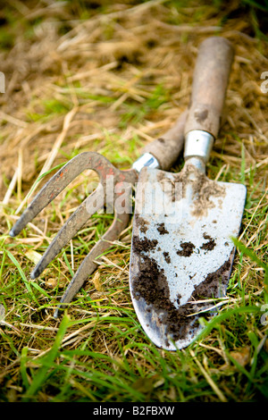 Garten Gabel Werkzeug Werkzeuge auf dem Bauernhof Landwirtschaft ...