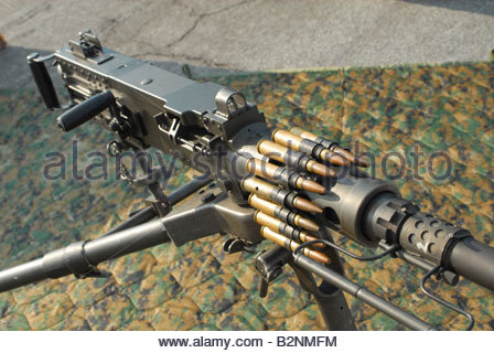 Ein Browning M2 Kaliber.50 Maschinengewehr Stockfoto, Bild: 33740404 ...
