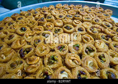 Damaskus Syrien Bäckerei Baklava süßes Gebäck Basar Souk Souk Center ...