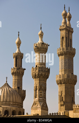 Minarette, al-Azhar-Moschee, Kairo, Ägypten Stockfotografie - Alamy