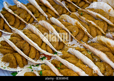 Falafel Sandwiches in einem Laden in der Altstadt von Aleppo Syrien ...