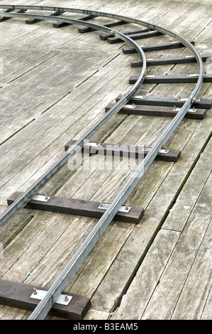 Zug fährt auf Schienen der Ansicht von oben Stockfoto, Bild: 187662047 ...