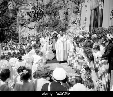 Monaco Fürst Rainer April 1956 die Hochzeit von Prinz Rainer und ...
