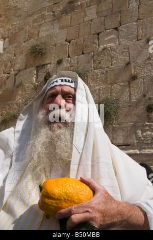 Israel Jerusalem Klagemauer Sukot Festival fest von Tabernacles Gruppe ...