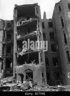 Fliegende Bombe - V1 Bombenschäden in London, England, UK, 1944 ...