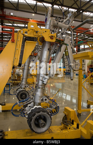 Flugzeuge im Airbus-Werk Hamburg Finkenwerder in Deutschland ...