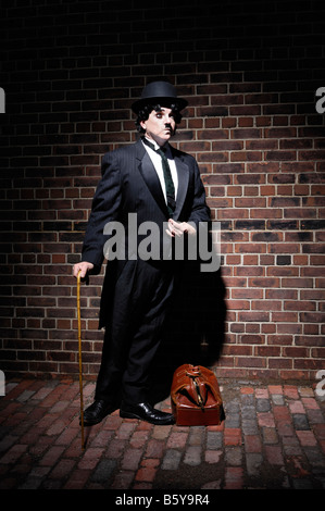 Straße Pantomime als Charlie Chaplin Stockfotografie - Alamy