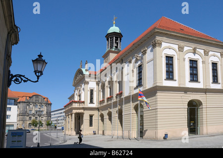 Rathaus am alten Markt mit Magdeburger Reiter, Magdeburg, Sachsen ...