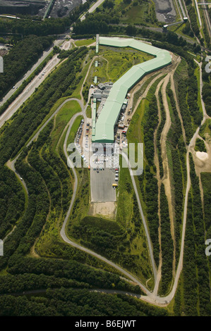 Luftaufnahme der Skihalle Alpin Center, Bottrop, Ruhrgebiet, Nordrhein ...