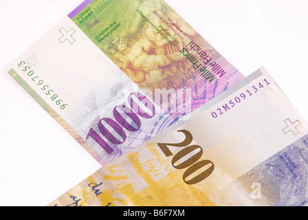 200 Schweizer Franken Banknote, bill Stockfoto, Bild: 17767092 - Alamy