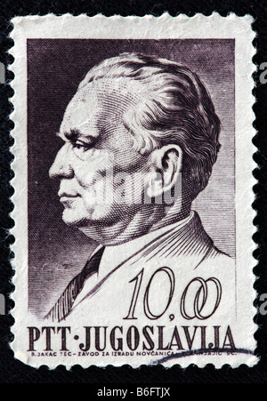 Jugoslawien, Josip Broz Tito, Poststempel, Stempel, Porträt, Tito, 75 ...