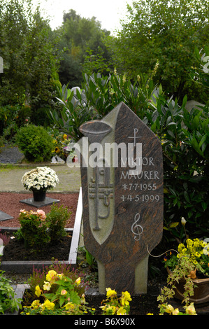 Grabstein Grab Friedhof Friedhof Musik Deutschland Deutschland ...