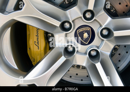 Lamborghini-Rad und Bremse Bremssattel Stockfotografie - Alamy