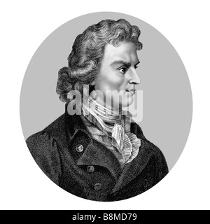 Porträt von Friedrich Schiller (1759-1805), deutscher Dichter ...