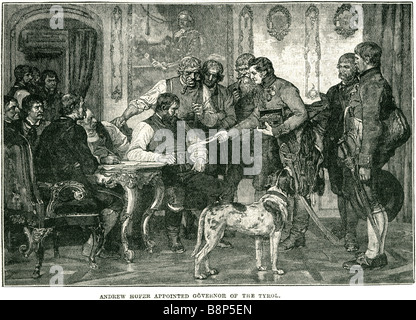 Andreas (Andreas) Hofer ernannte Gouverneur von Tirol 1809. Gastwirt ...