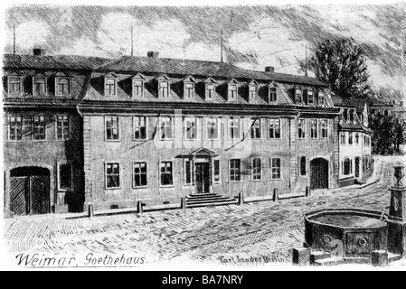 GOETHE HAUS WEIMAR DEUTSCHLAND Stockfoto, Bild: 9844910 - Alamy