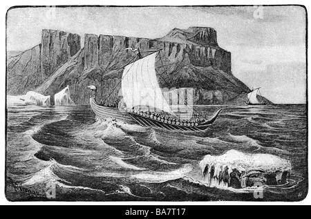 Wikinger Schiffe, 10. Jahrhundert Stockfoto, Bild: 68291755 - Alamy