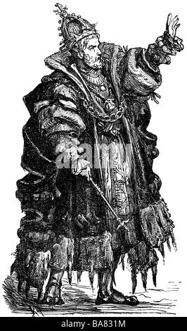 John von Leiden (1509-1536). Anabaptist Führer. Portrait von Jan van ...