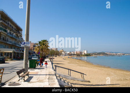 Nea Chora Strand, Stadt Chania, Kreta, Griechenland Stockfotografie - Alamy