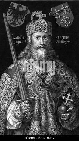 Albrecht Dürer - Kaiser Karl der große 28cropped29 Stockfoto, Bild ...