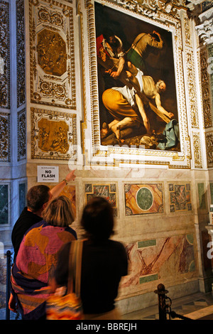 Rom - Kreuzigung des Petrus - Farbe von Santa Maria dei Angeli Basilika Stockfoto, Bild ...