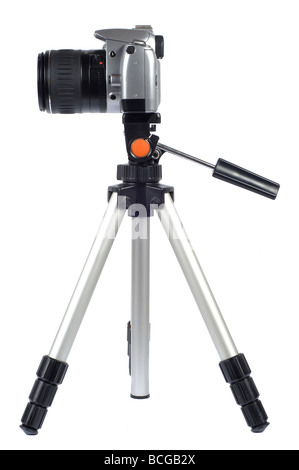 Canon digital SLR-Kamera montiert auf Stativ mit Tele-Zoom-Objektiv und ...