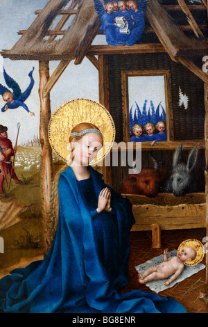 Stefan Lochner Anbetung des Kindes Stockfotografie - Alamy