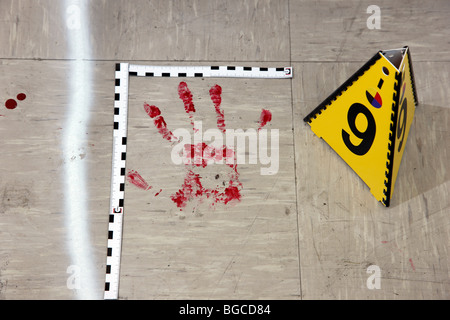 Tatort eines Mordes. 3D-Darstellung Stockfoto, Bild: 229344781 - Alamy