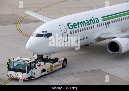 Germania Fluggesellschaft Jet Boeing 737 Flugzeug Flugzeug von einem ...