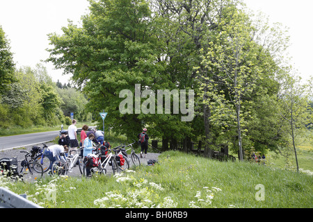 Wasserkuppe Roehn Quelle Der Fulda Fluss Kopf der Fulda Stockfotografie ...