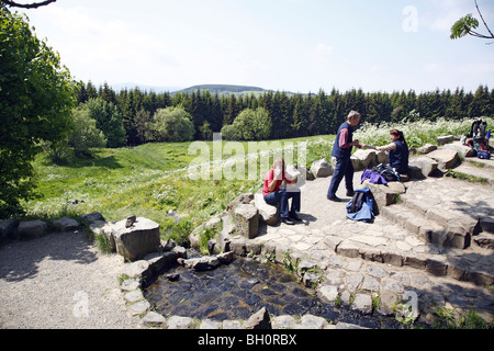 Wasserkuppe Roehn Quelle Der Fulda Fluss Kopf der Fulda Stockfotografie ...