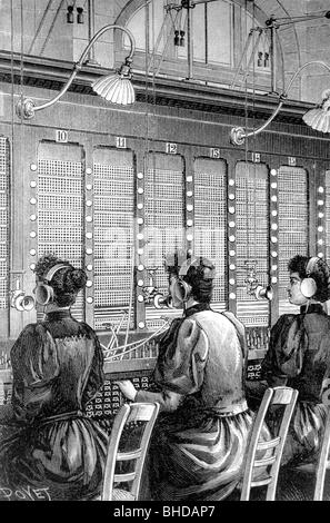 Post/Post, Telefon, Telefonzentrale, Telefonist, 1938 Stockfotografie ...
