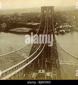 Blick auf New York von Brooklyn Heights. Artist: Frances Flora Bindung ...