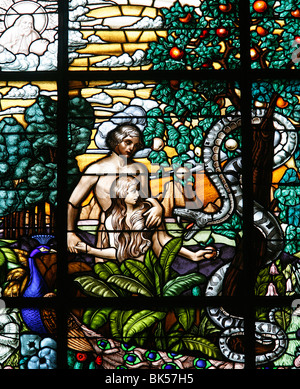 Adam und Eva im Garten Eden Paradies von Wenzel Peter [österreichische Maler 1745-1829 ...