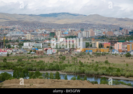 Auch Ulan Bator Ulaanbaatar Antenne Panoramablick vom Zaisan Memorial ...