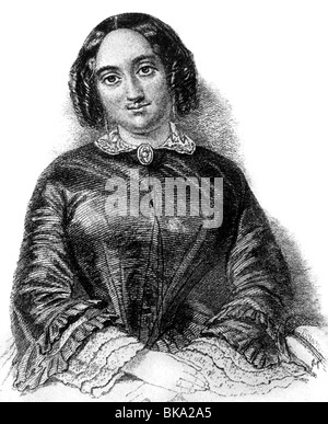 Fanny Lewald, 1811-1889, ein deutscher Schriftsteller Stockfotografie ...