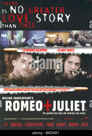 "Romeo und Julia" Filmplakat 1996 Stockfotografie - Alamy