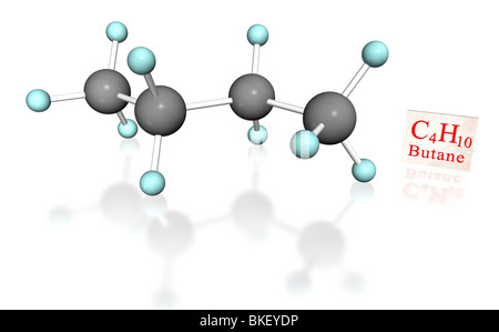 Molekülmodell von Butan Stockfoto, Bild: 52583963 - Alamy