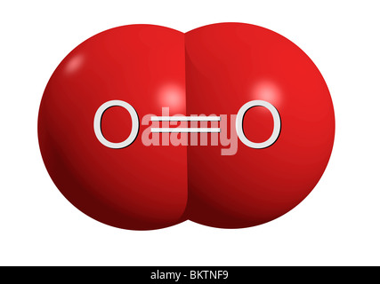 Sauerstoffmolekül O2 / Sauerstoff-Molekül O2 Stockfoto, Bild: 29433653 ...