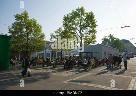 Brunnenmarkt Yppenplatz Wien Stockfoto, Bild: 20146966 - Alamy